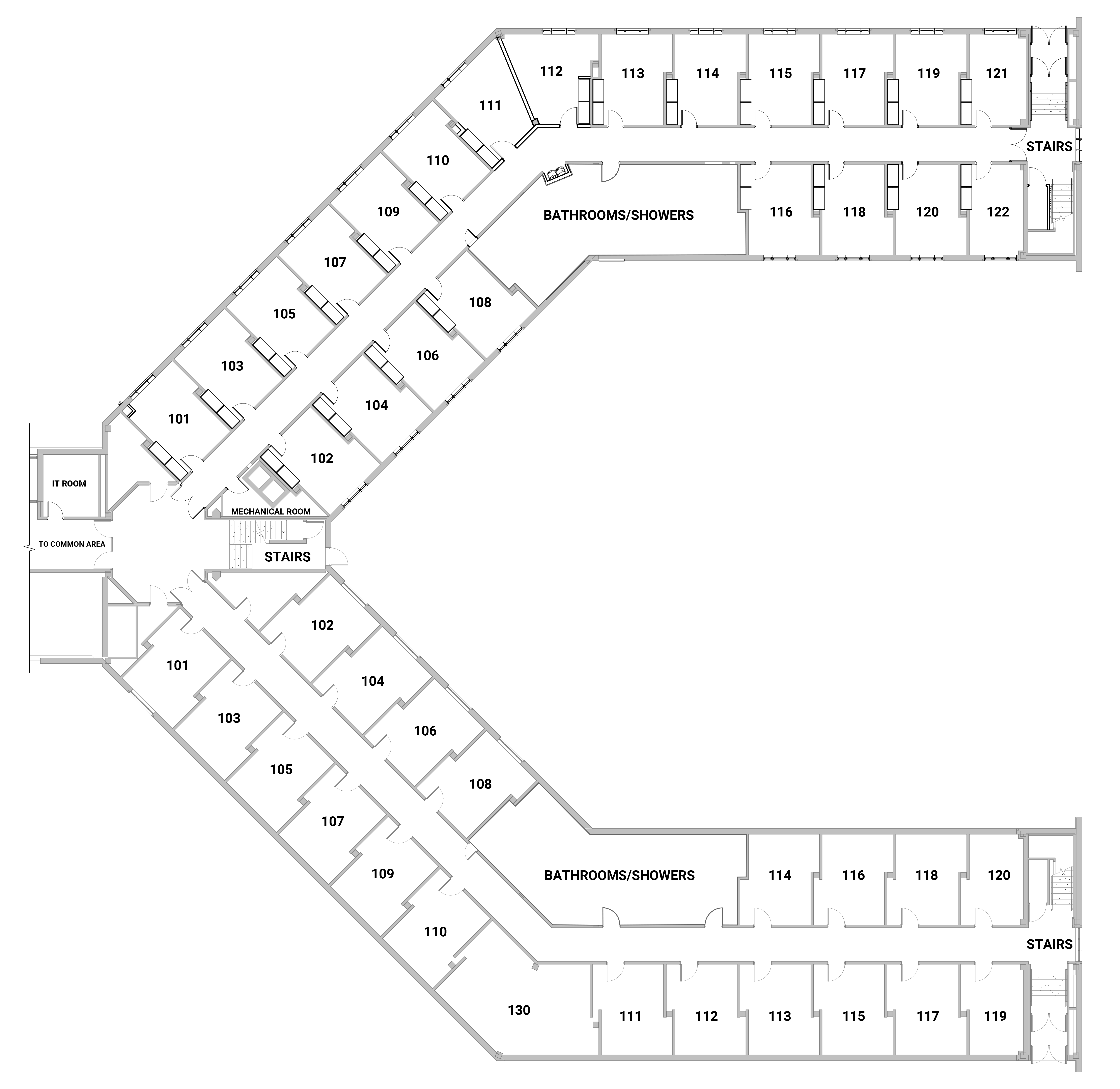 Erickson first floor layout | Augustana College