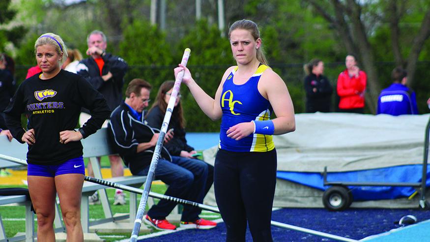 Pole vaulter balances academics, activities and athletics | Augustana ...
